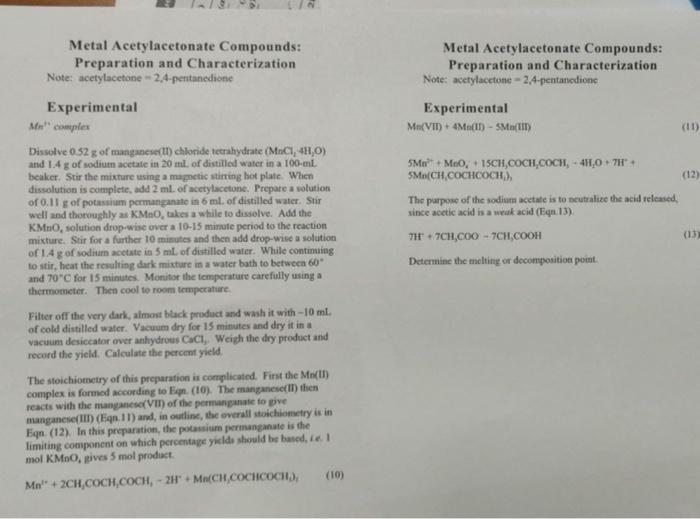 Solved required to write an introduction to the experiment, | Chegg.com