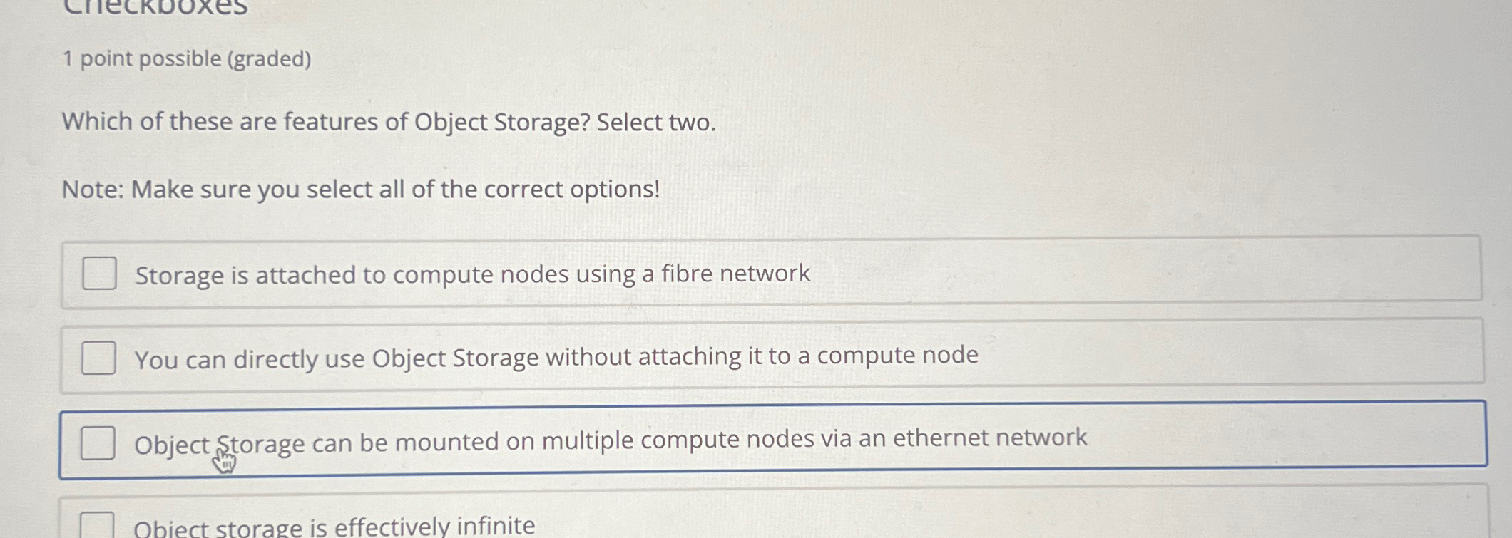 Solved 1 ﻿point possible (graded)Which of these are features | Chegg.com