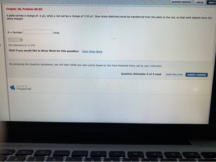 Solved PRINTER VERSION BACK NEXT Chapter 18, Problem 06 GO A | Chegg.com