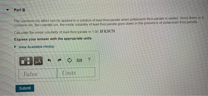 Solved Lead thiocyanate, Pb(SCN)2, has a Ksp value of 2.00 x | Chegg.com