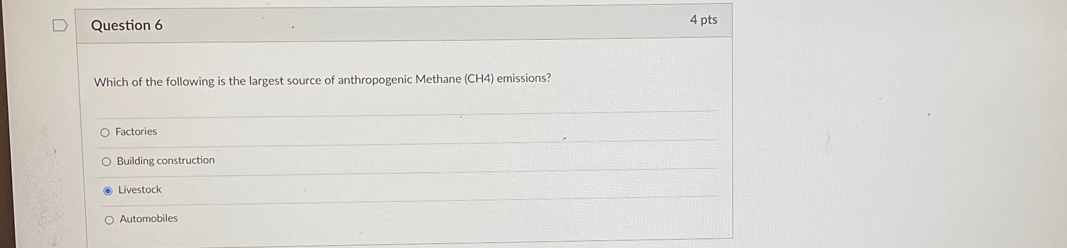 Solved Question 64 ﻿ptsWhich of the following is the largest | Chegg.com