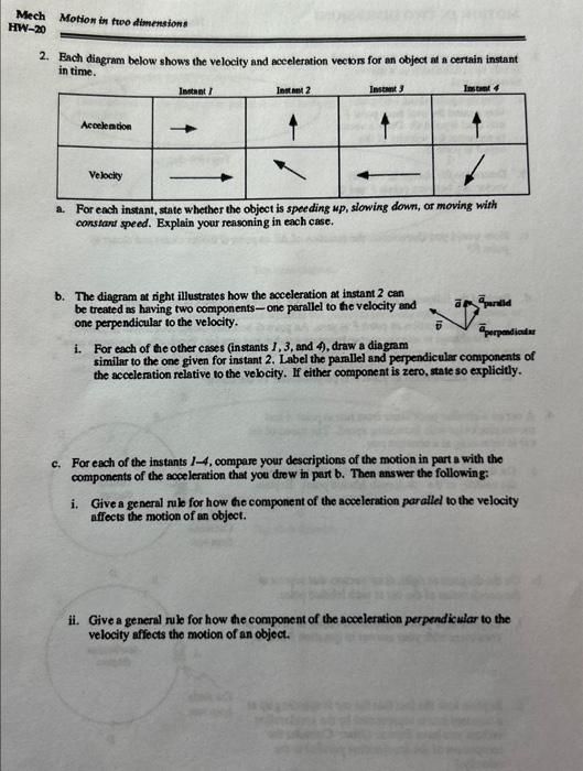 1. An object moves clockwise with decreasing speed | Chegg.com