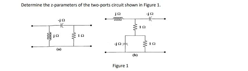 Solved Determine the z-parameters of the two-ports circuit | Chegg.com