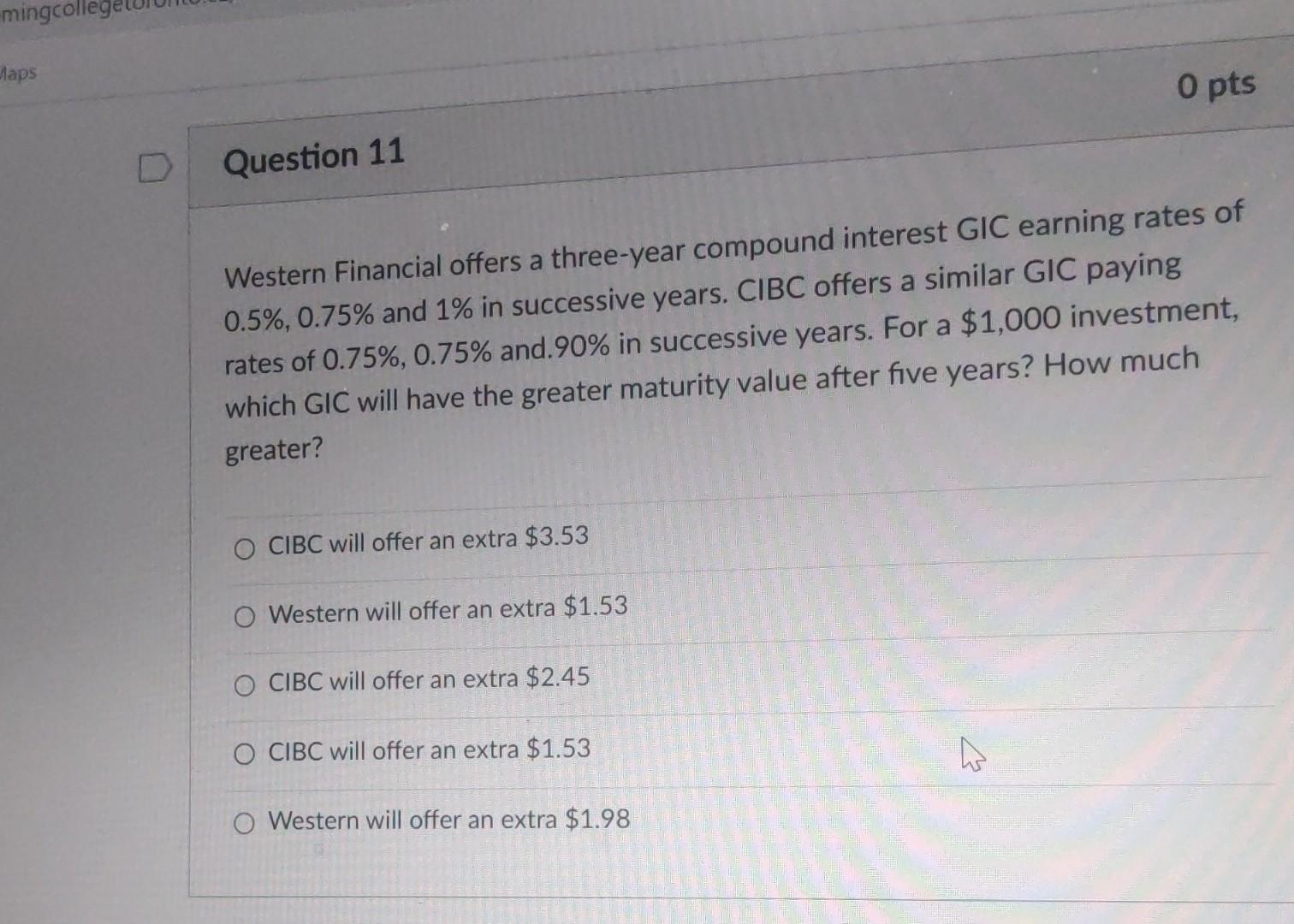 Solved Western Financial offers a three-year compound | Chegg.com