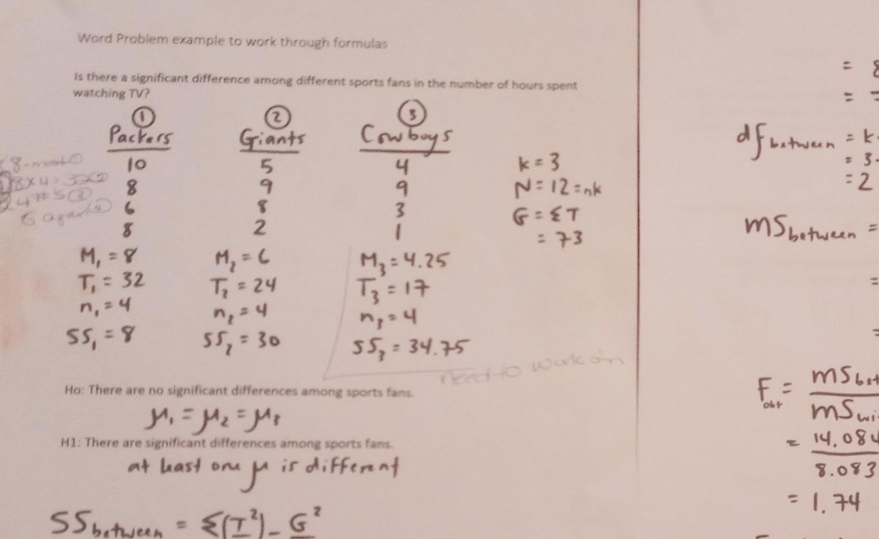Solved Word Problem example to work through formulas Is | Chegg.com