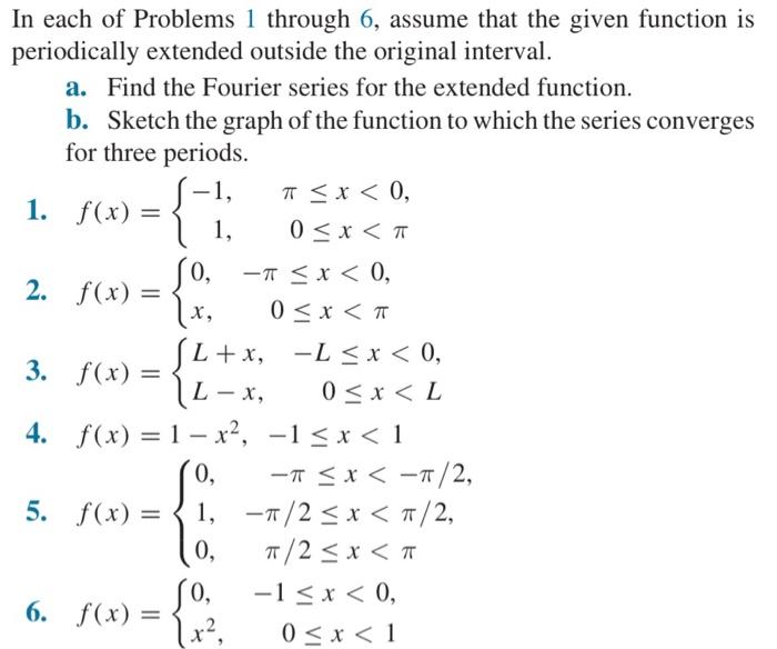 Solved In each of Problems 1 through 6 , assume that the | Chegg.com