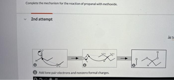 Solved Complete the mechanism for the reaction of propanal | Chegg.com