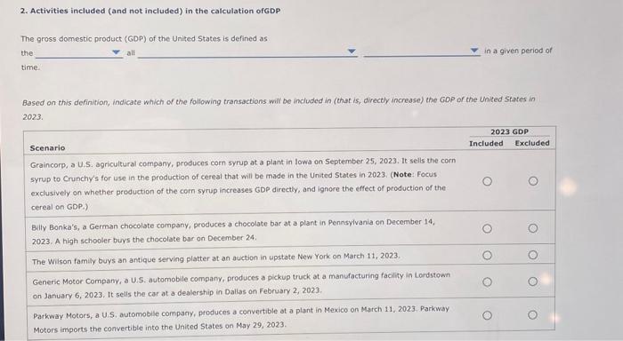 Solved Based on this definition, indicate which or the | Chegg.com