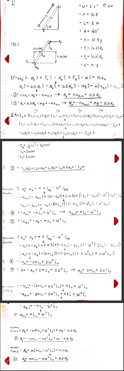 Solved Find the angular acceleration (alpha) ﻿and the normal | Chegg.com