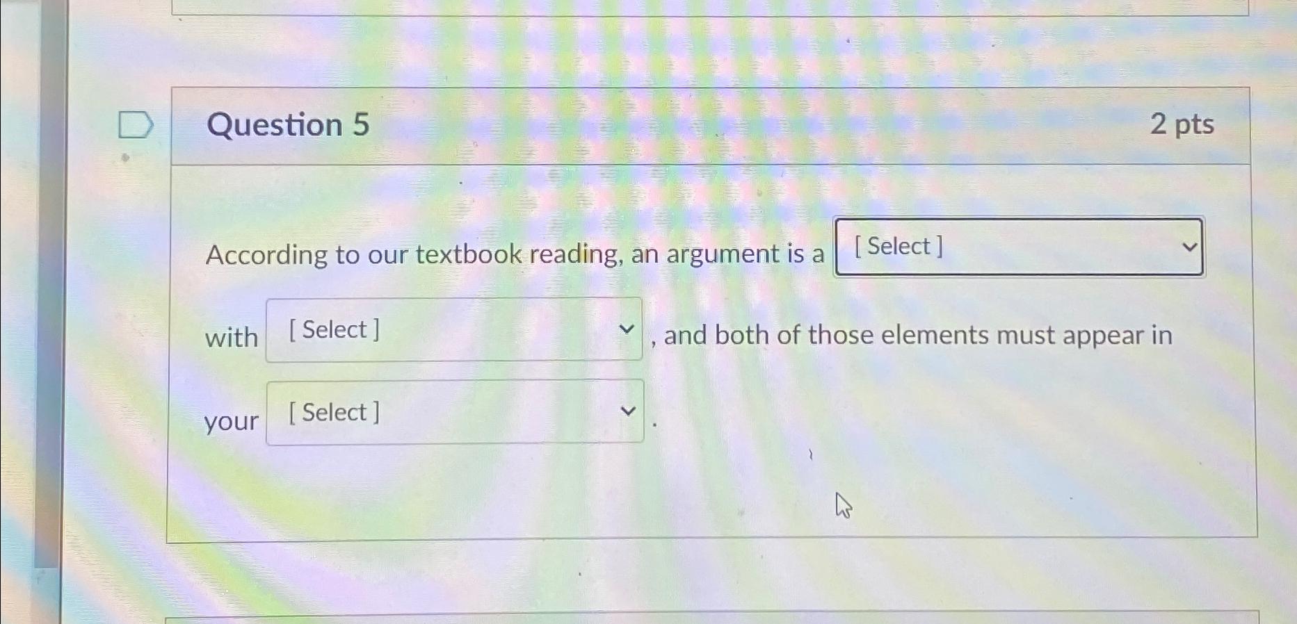 Solved Question 52 ﻿ptsAccording to our textbook reading, an | Chegg.com