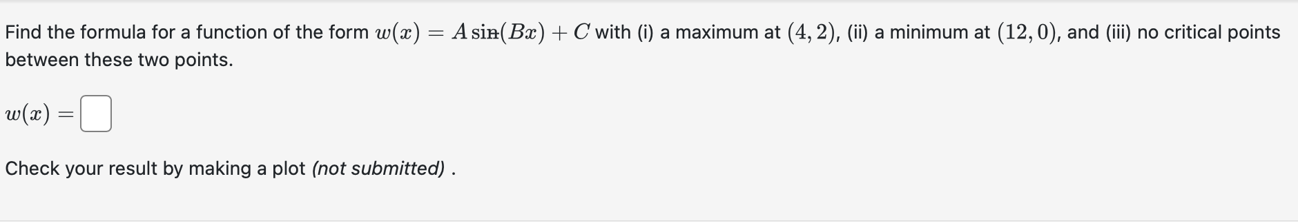 Solved Find the formula for a function of the form | Chegg.com