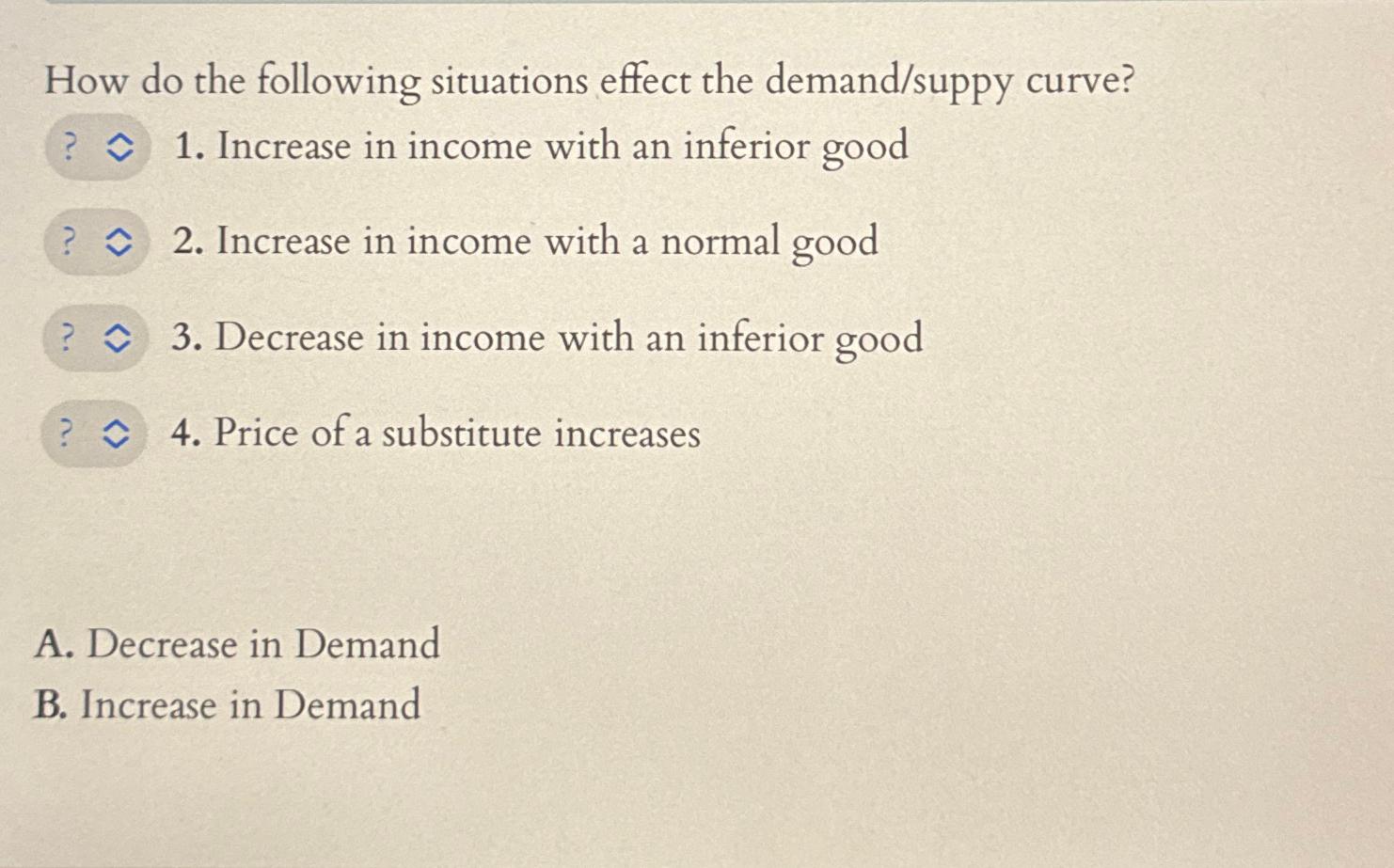 Solved How do the following situations effect the | Chegg.com
