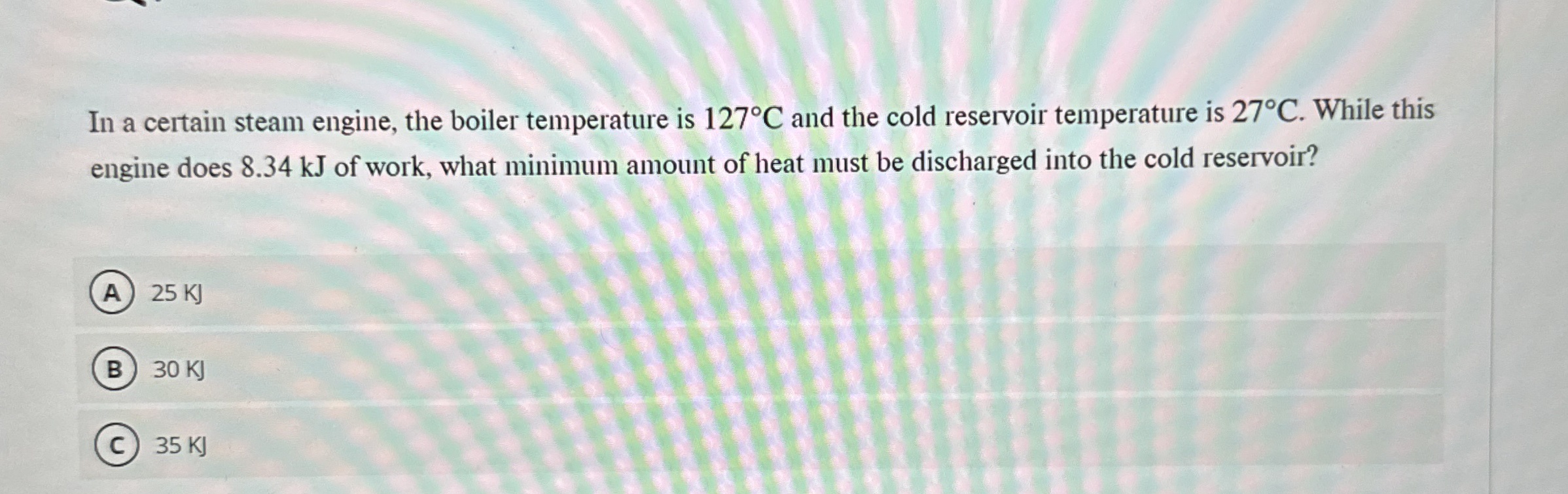 Solved In a certain steam engine, the boiler temperature is | Chegg.com
