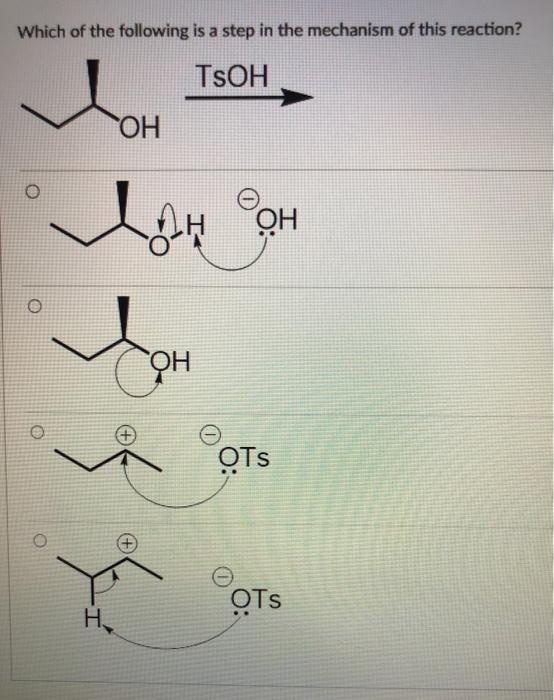 Solved Which of the following is a step in the mechanism of | Chegg.com