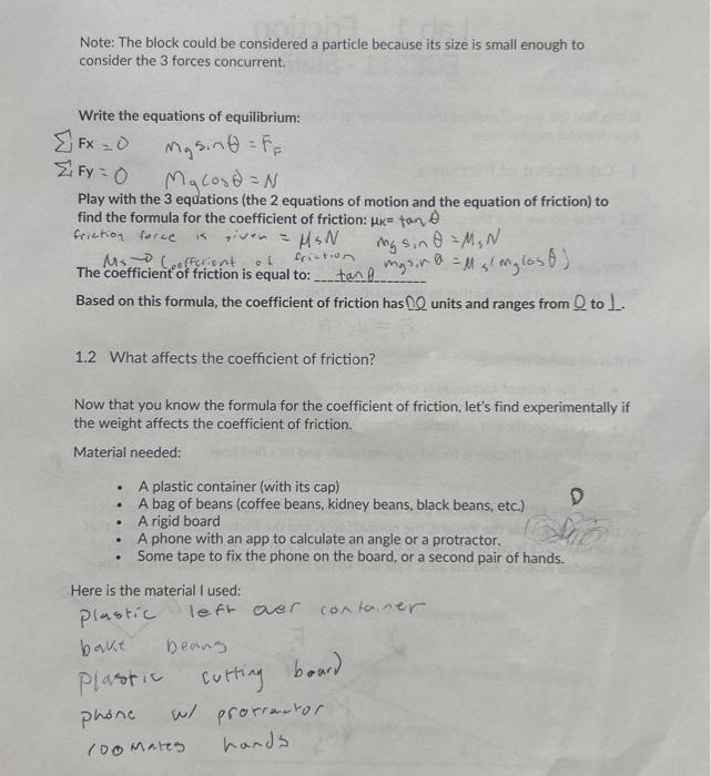 Solved In this first lab, we will explore the coefficient of | Chegg.com