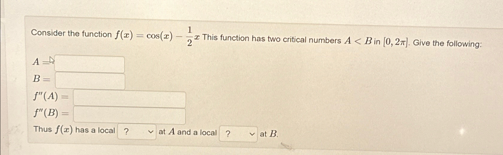 Solved Consider the function f(x)=cos(x)-12x ﻿This function | Chegg.com