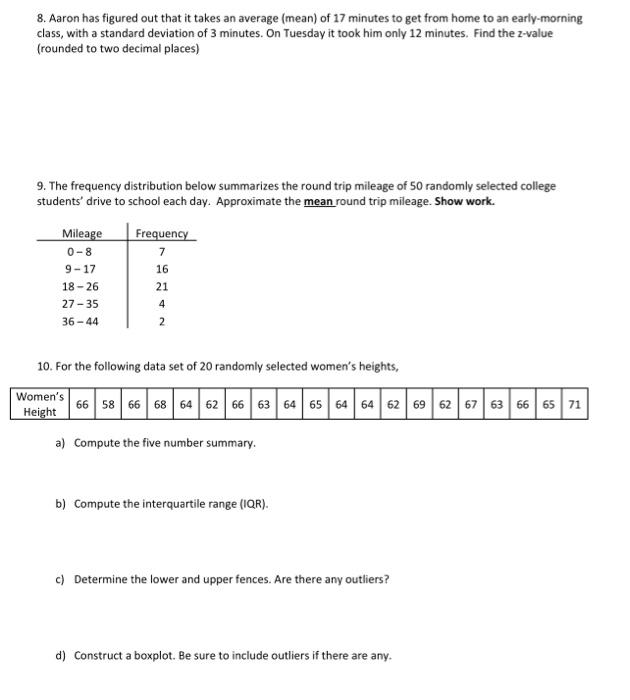 Solved Draw a frequency ogive or relative frequency ogive | Chegg.com