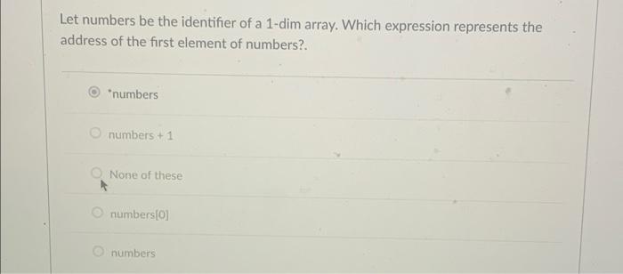 Solved Let Ptr Be A Pointer Variable Which One Is 3910