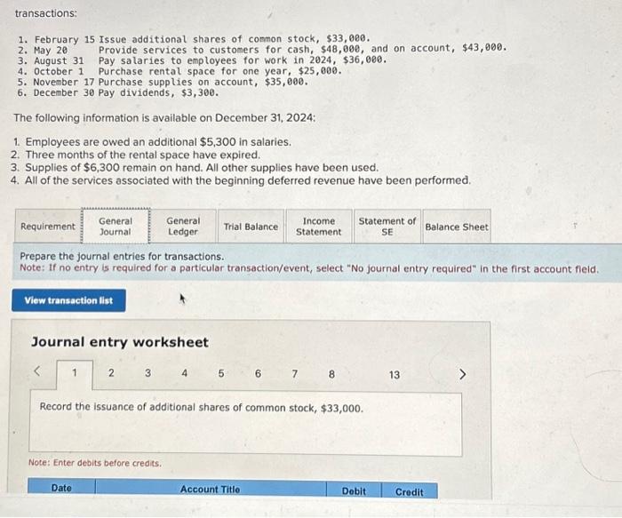 On January 1, 2024, Red Flash Photography had the | Chegg.com