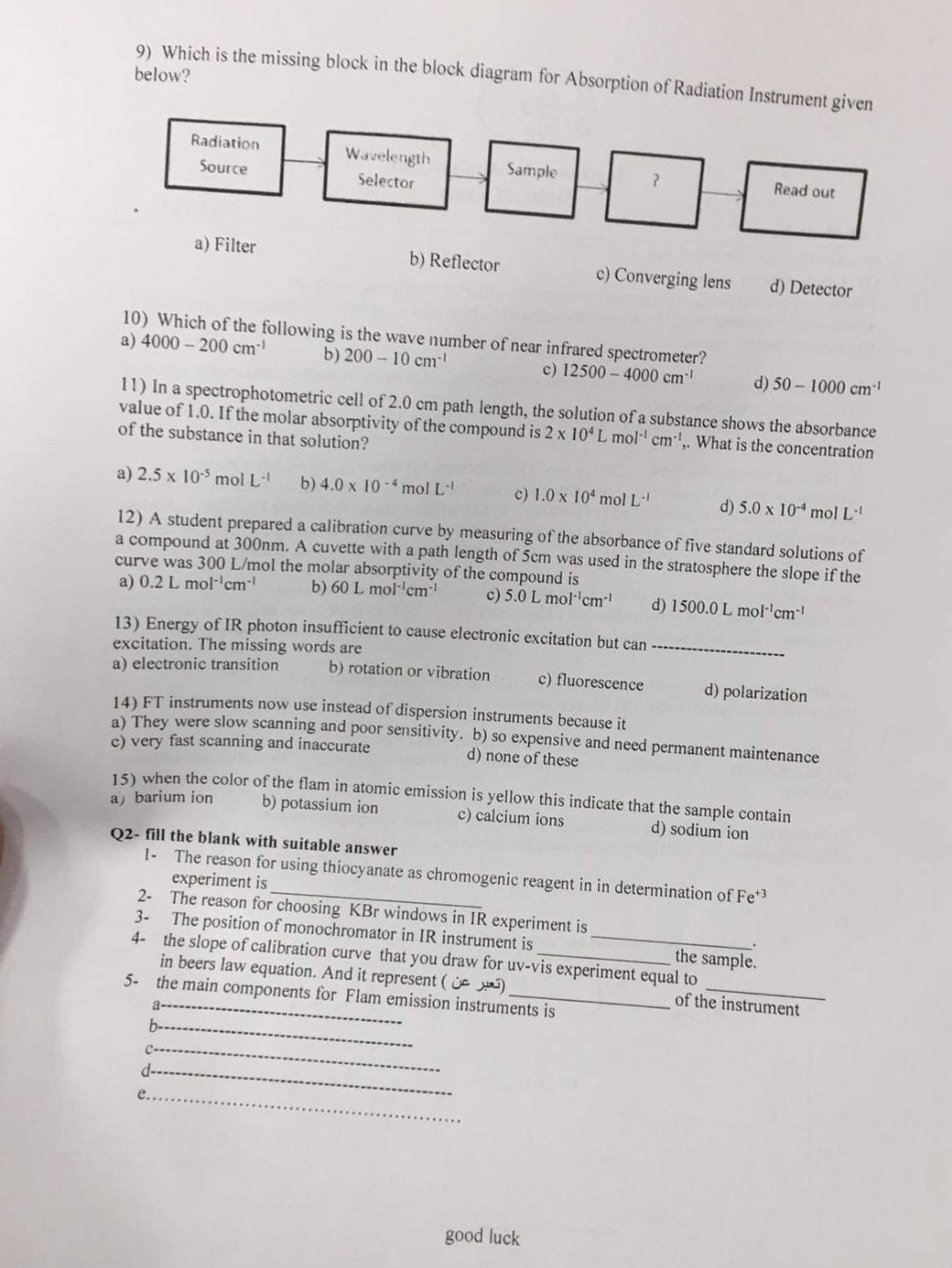 Solved 9) Which is the missing block in the block diagram | Chegg.com
