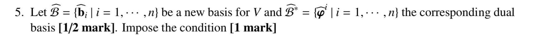 Solved Let widehat(B)={widehat(b)i|i=1,cdots,n} ﻿be a new | Chegg.com