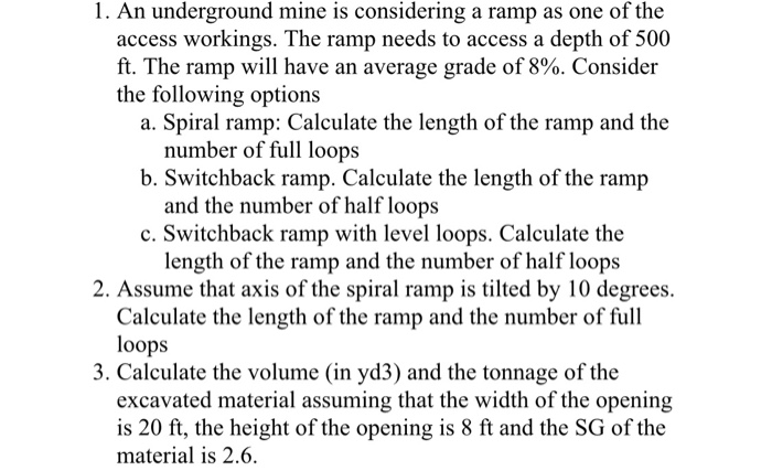 Solved 2. Assume that axis of the spiral ramp is tilted by | Chegg.com