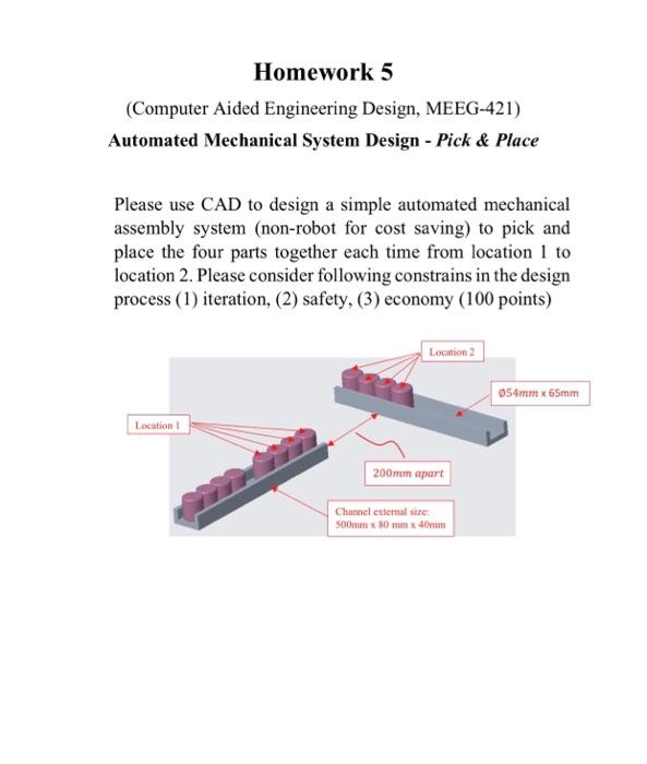 Solved Homework 5 (Computer Aided Engineering Design, | Chegg.com
