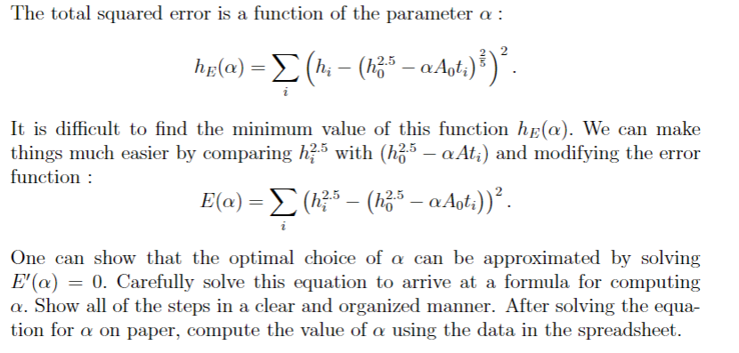 Solved The total squared error is a function of the | Chegg.com