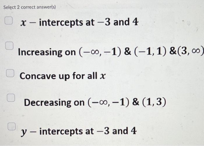 Solved Which conditions are satisfied in the graph? Check | Chegg.com