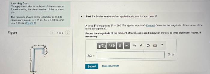 Learning Goal: To apply the scalar formulation of the | Chegg.com