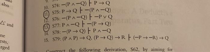 Solved Please solve #11 for each of the following sequents, | Chegg.com