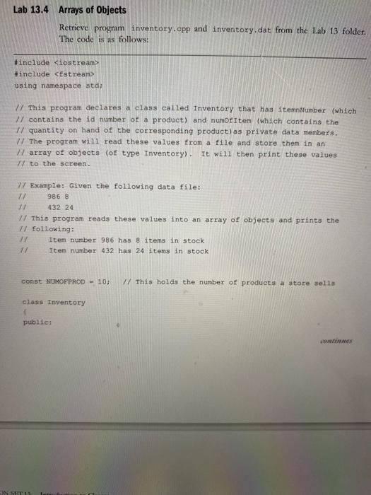 Solved \#include \#include 〈fstream〉 using namespace std: | Chegg.com