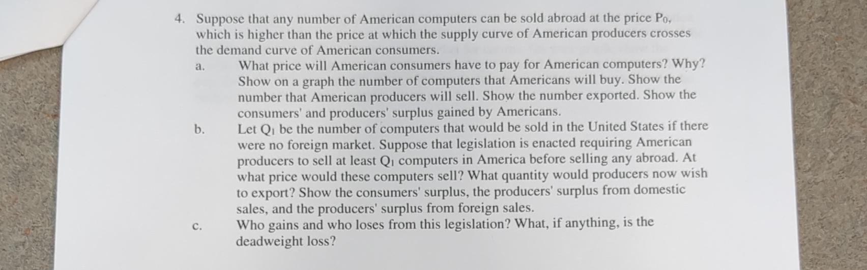 Solved Suppose that any number of American computers can be | Chegg.com