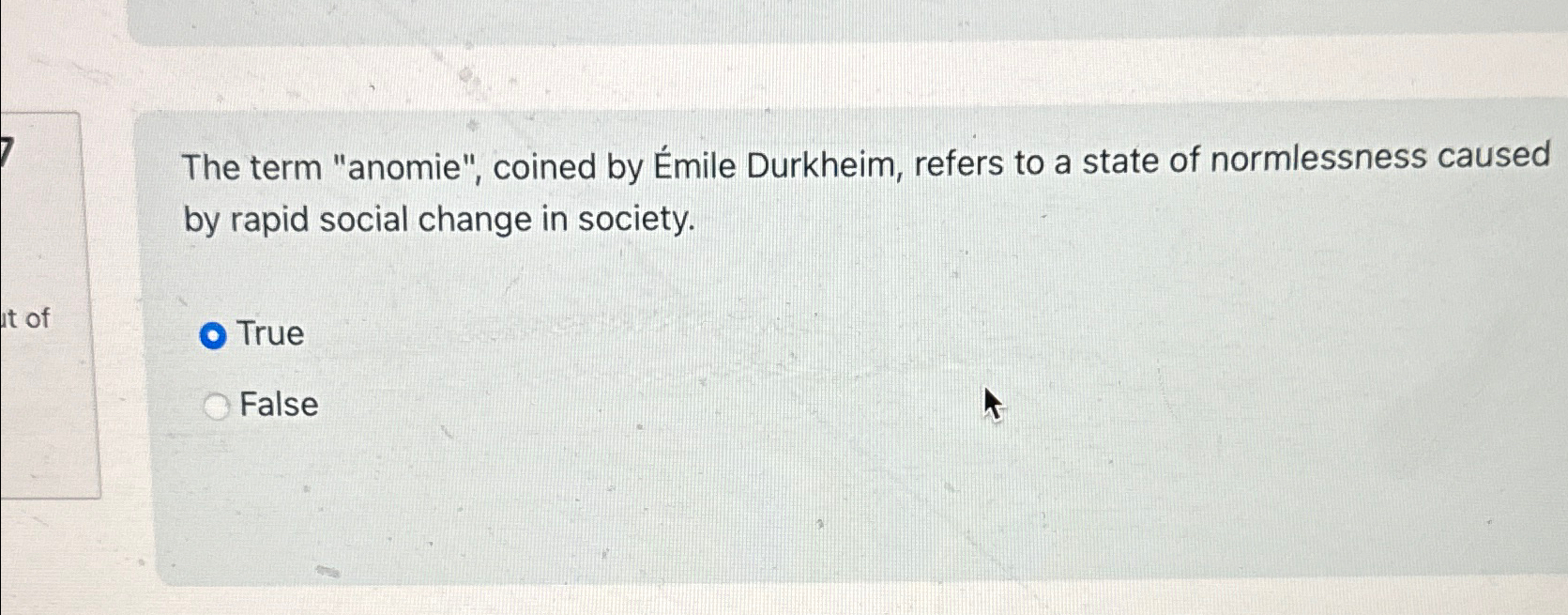 Solved The term "anomie", coined by Émile Durkheim, refers | Chegg.com