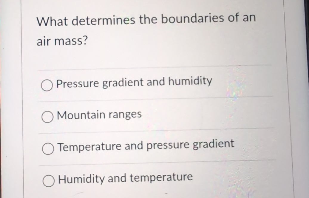 Solved What determines the boundaries of an air | Chegg.com