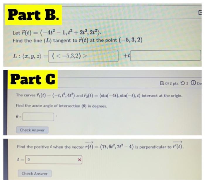 Solved Solve for Part A-D. Part A zoomed in to see nunbers, | Chegg.com