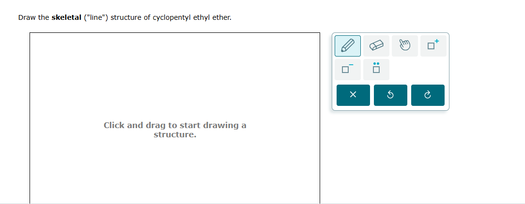 Solved Draw the skeletal ("line") ﻿structure of cyclopentyl | Chegg.com
