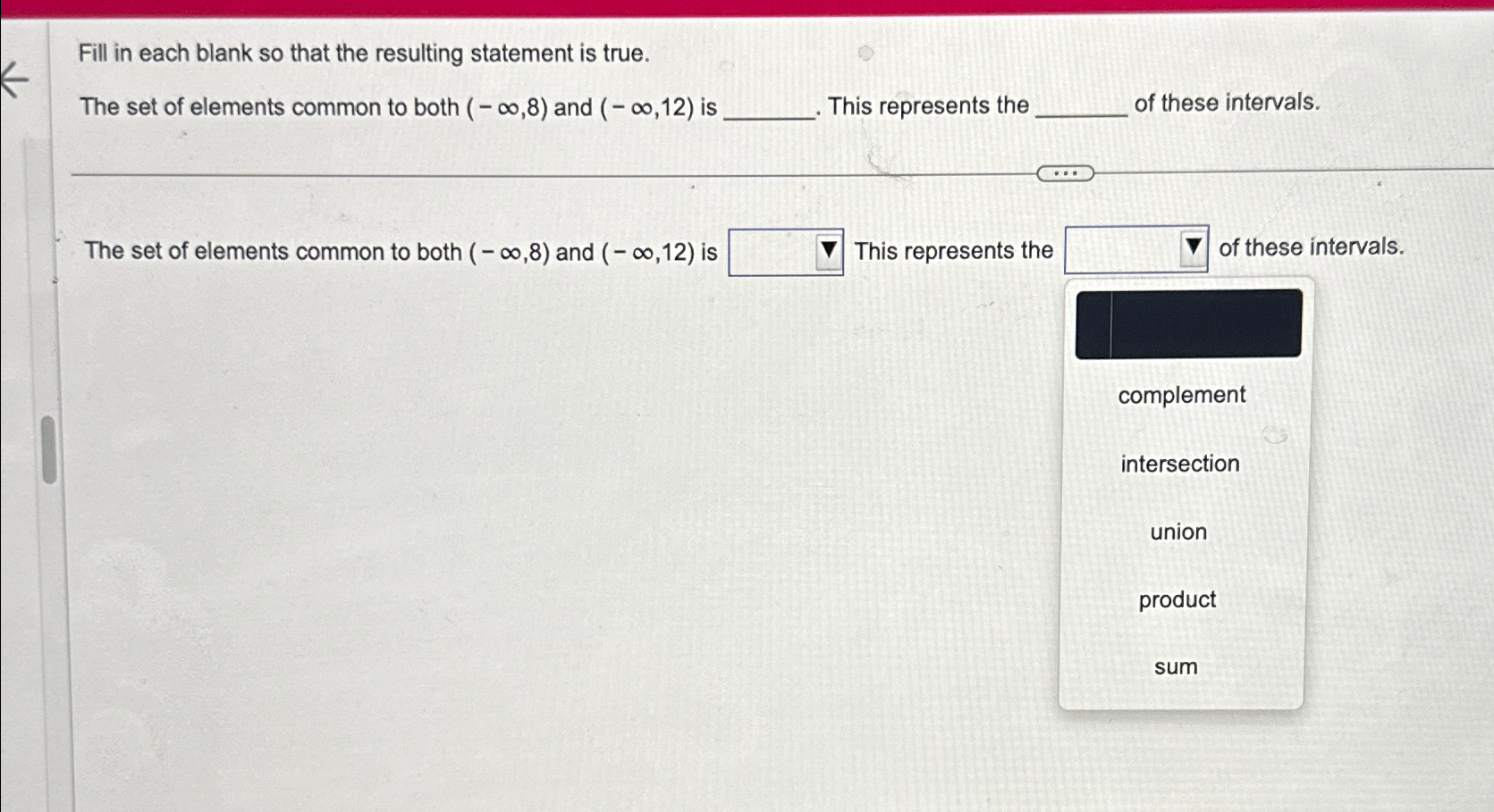 Solved Fill in each blank so that the resulting statement is | Chegg.com