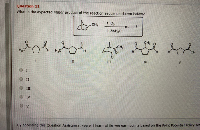 Solved Question 11 What is the expected major product of the | Chegg.com