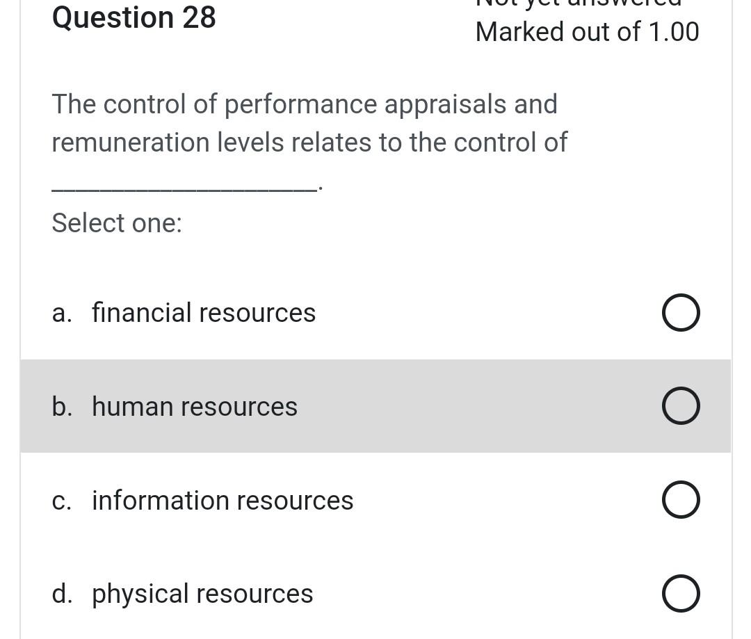 Solved Marked out of 1.00 The fourth step in the control | Chegg.com