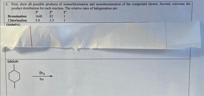 Solved 6. First, draw all possible products of | Chegg.com