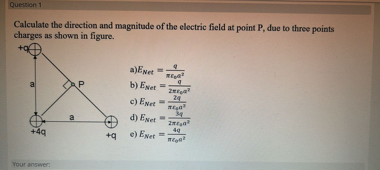 Solved Question 1Calculate the direction and magnitude of | Chegg.com