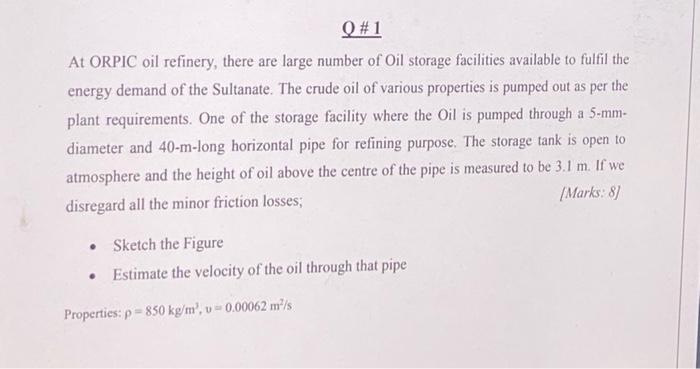 Solved Q#1 At ORPIC oil refinery, there are large number of | Chegg.com