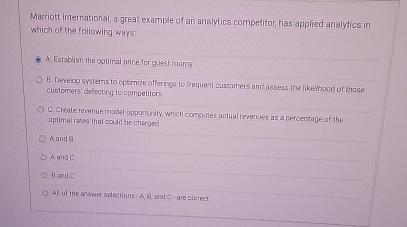 Solved Marriott intemational, a greal example of | Chegg.com