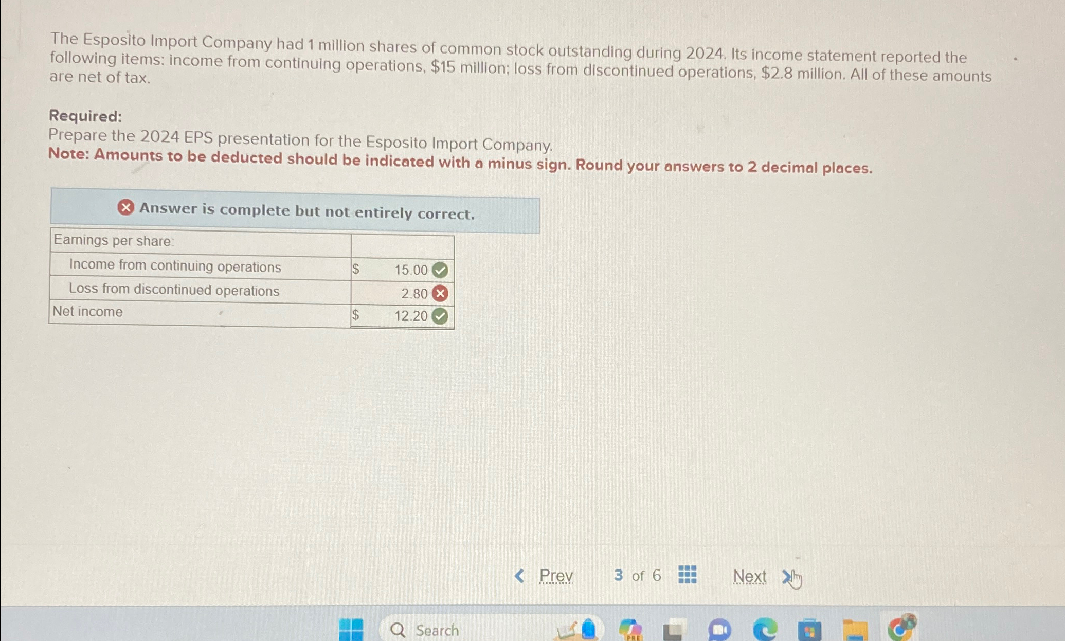 Solved The Esposito Import Company had 1 ﻿million shares of | Chegg.com
