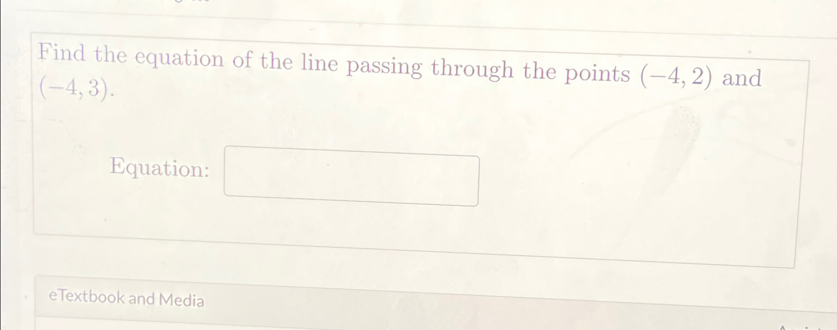 Solved Find the equation of the line passing through the | Chegg.com