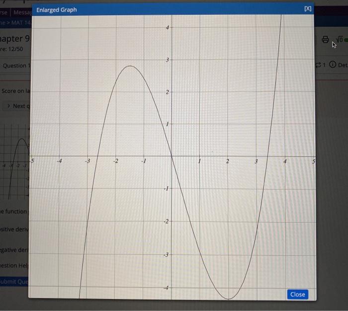 Solved D] rse Messa; Enlarged Graph nes MATTA mapter 9 4 re: | Chegg.com