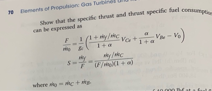 Solved 1.6 The uninstalled thrust for a turbofan engine with | Chegg.com