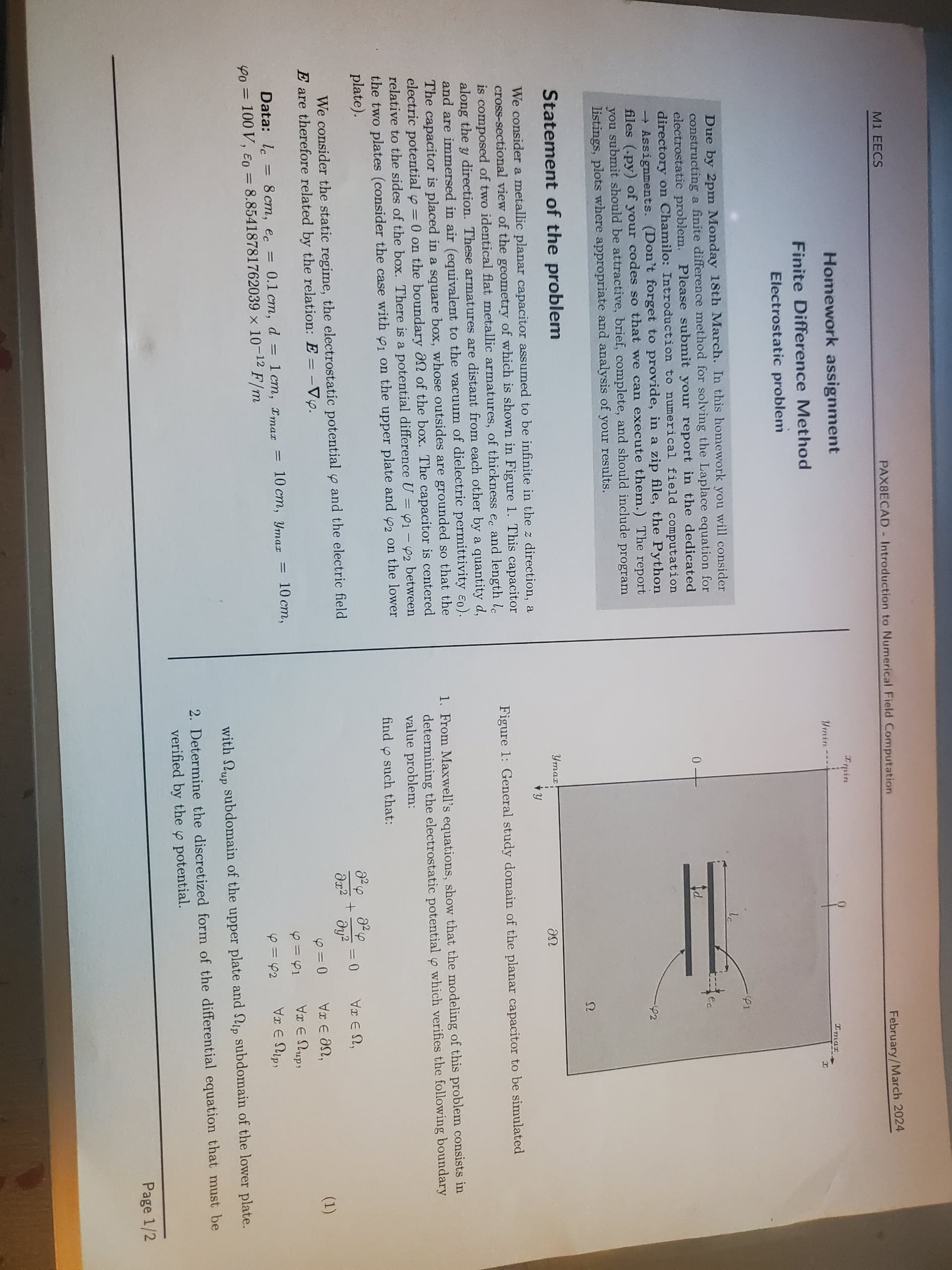 Solved Homework assignmentFinite Difference | Chegg.com