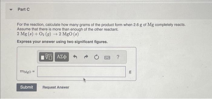 Solved For the reaction, calculate how many grams of the | Chegg.com